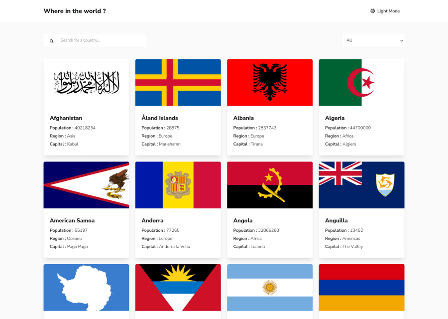 Frontend Mentor Rest Countries Api Using Sass And Pagination Coding