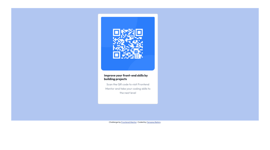 Frontend Mentor Qr Scanner Using Css Layoutand Bootstrap Centered With Flexbox Coding