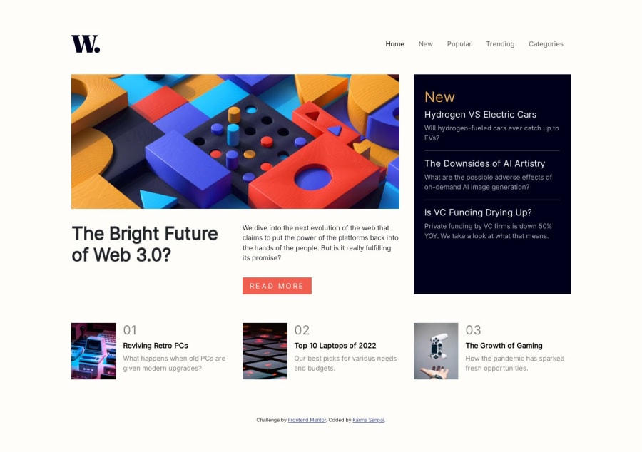Frontend Mentor Made By Using Html Cssgrid Bootstrap And Javascript Coding Challenge Solution