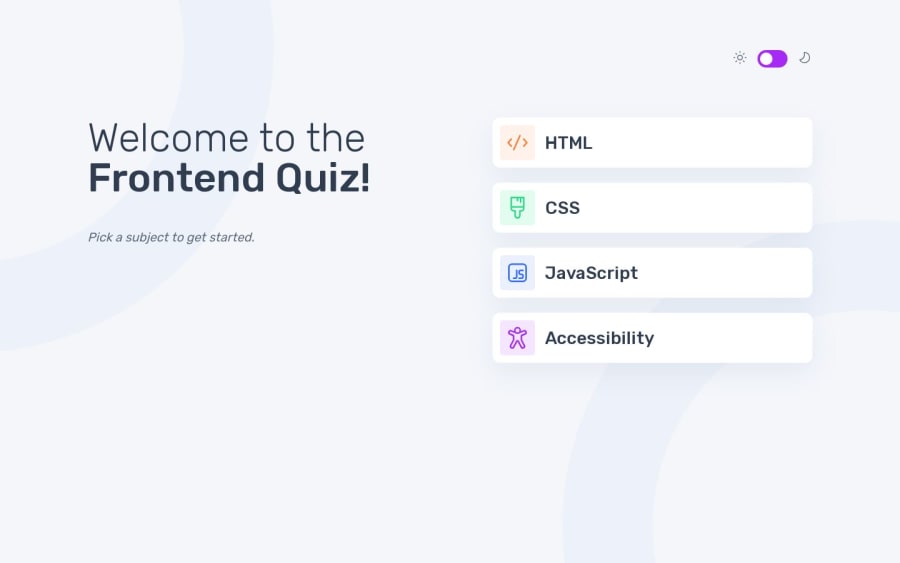 Frontend Mentor Frontend Quiz App Coding Challenge Solution