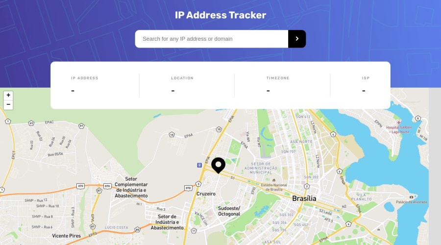 Frontend Mentor Ip Address Tracker Using Css Flexbox And Api Coding Challenge Solution