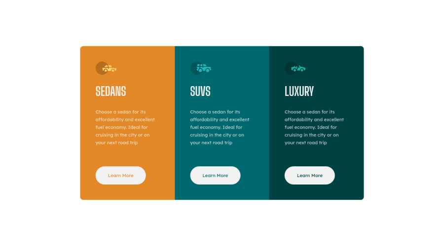 Frontend Mentor 3 Column Card Html Css Sass Flexbox Css Grid Coding Challenge Solution