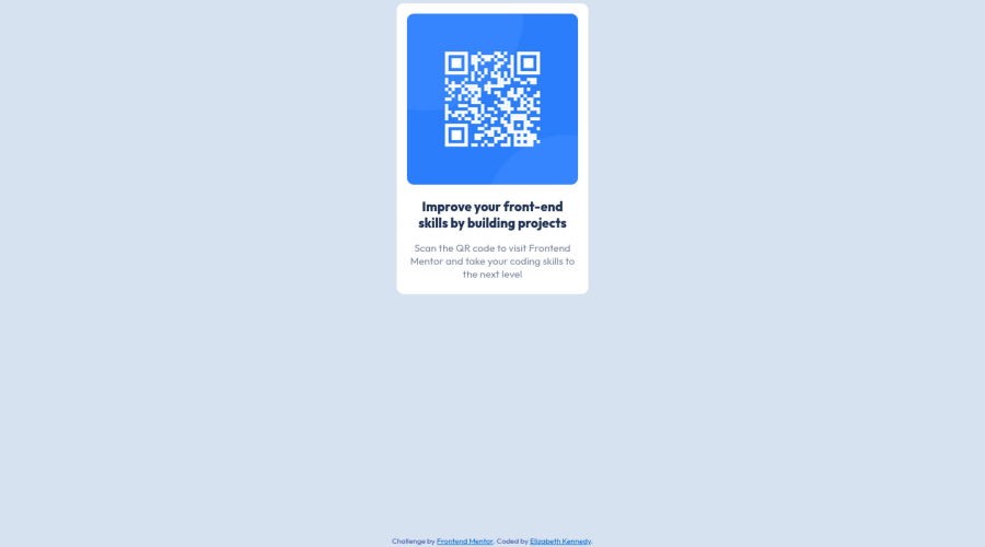 Frontend Mentor Qr Code Built With Flex Layout Css Transforms Coding