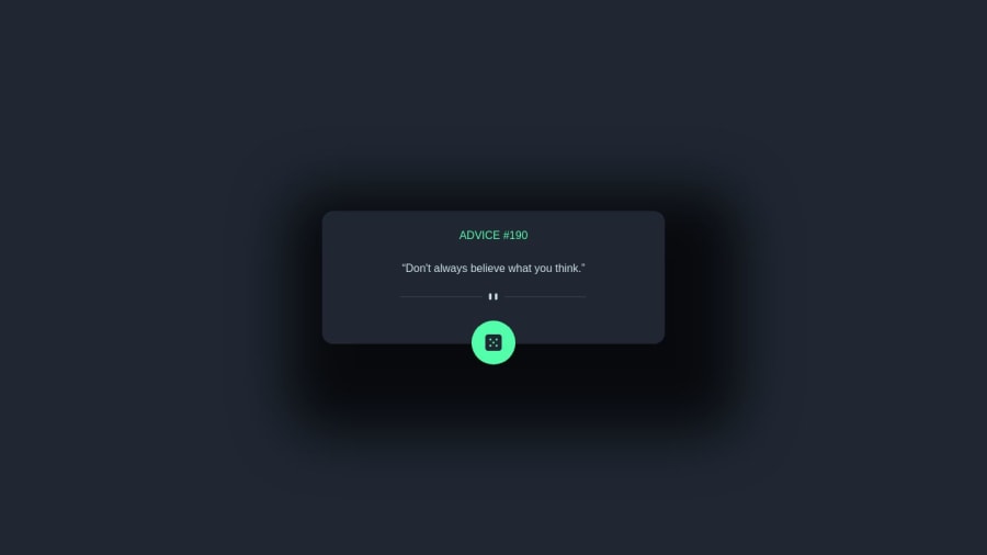 Frontend Mentor Advice Generator App With Reactjs Typescript Chakra