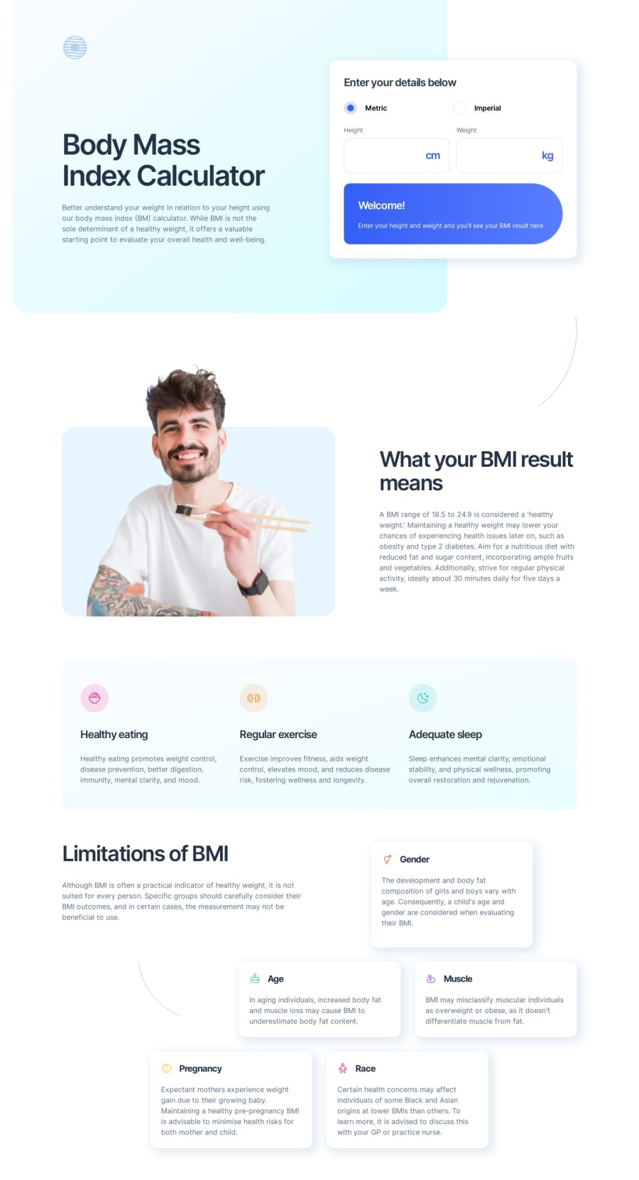 Frontend Mentor | bmi calculator using React coding challenge solution Frontend Mentor | bmi calculator using React coding challenge solution