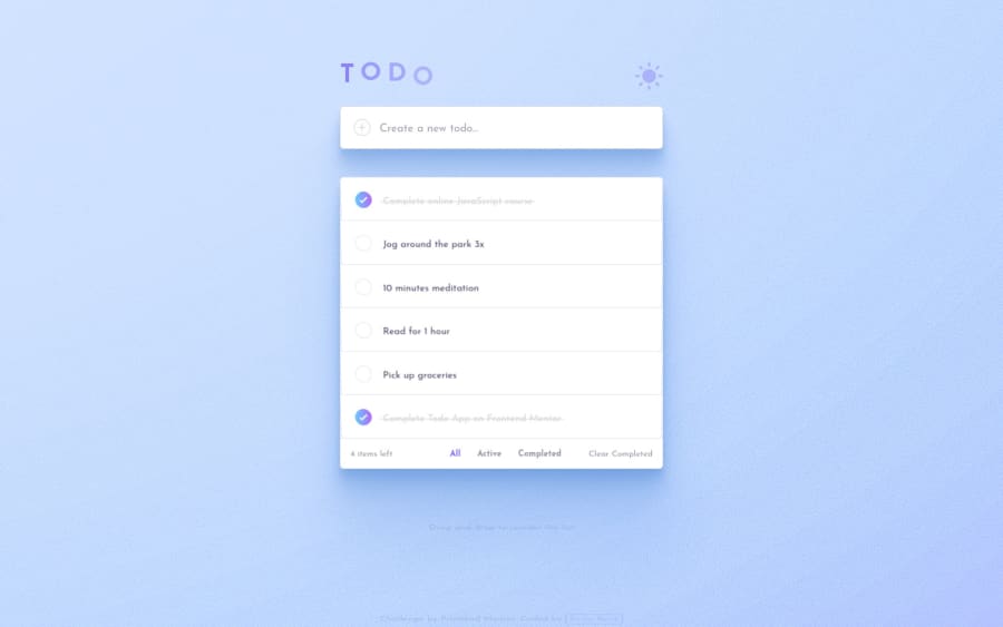 Frontend Mentor Todo App With React Framer Motion And Tailwind Coding