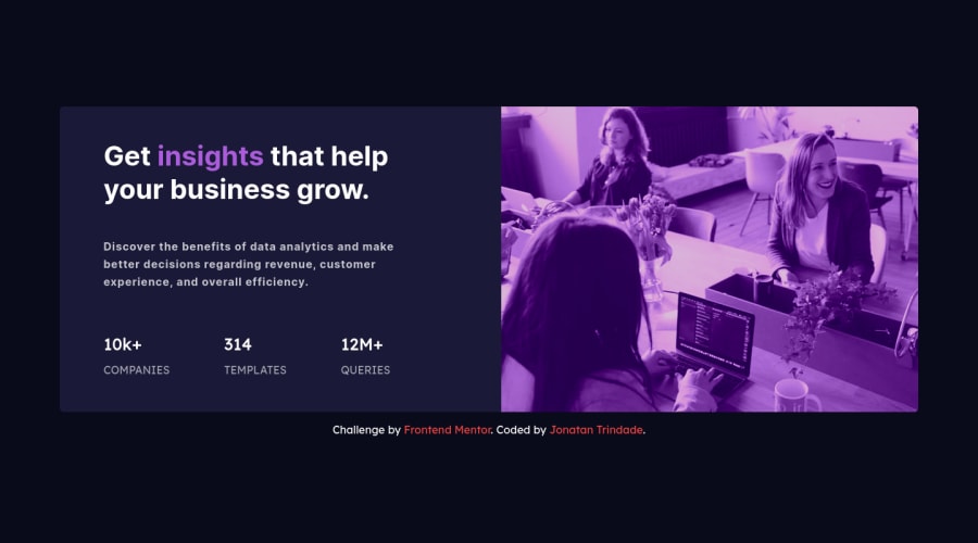 Frontend Mentor Responsive Stats Preview Page Using Css And React