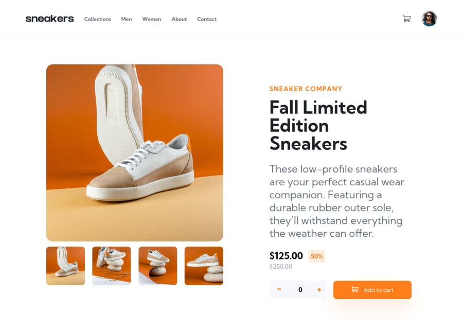 Frontend Mentor Ecommerce Product Page With Html Css Js Coding Challenge Solution