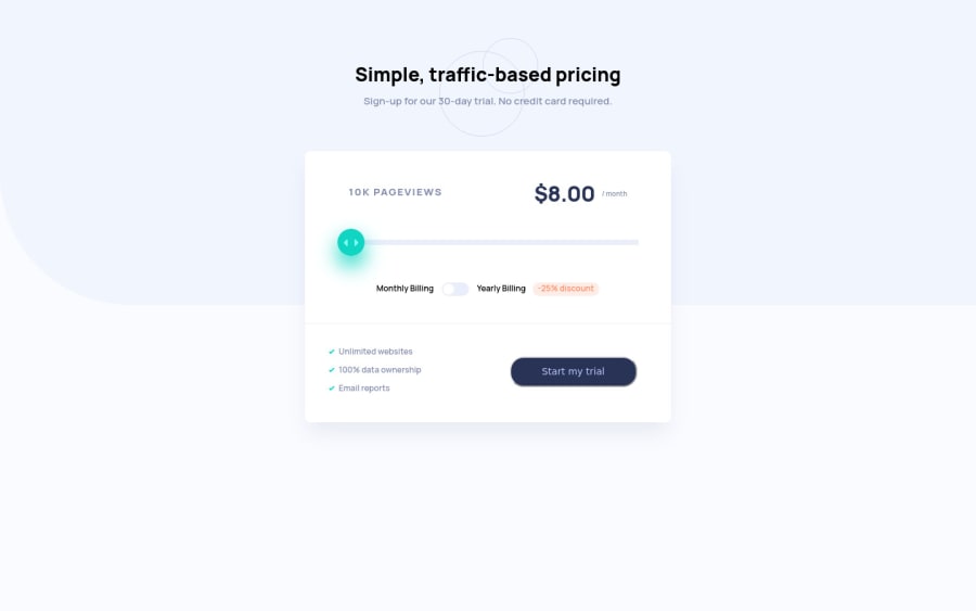 Frontend Mentor Interactive Pricing Component Html Css And Js Coding Challenge Solution