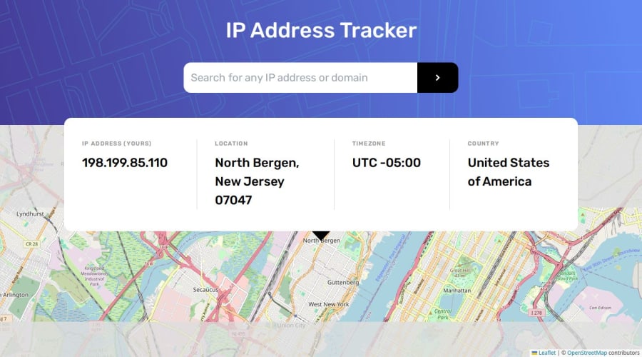 Frontend Mentor Ip Tracker Built With React Tailwindcss And Typescript Coding Challenge Solution