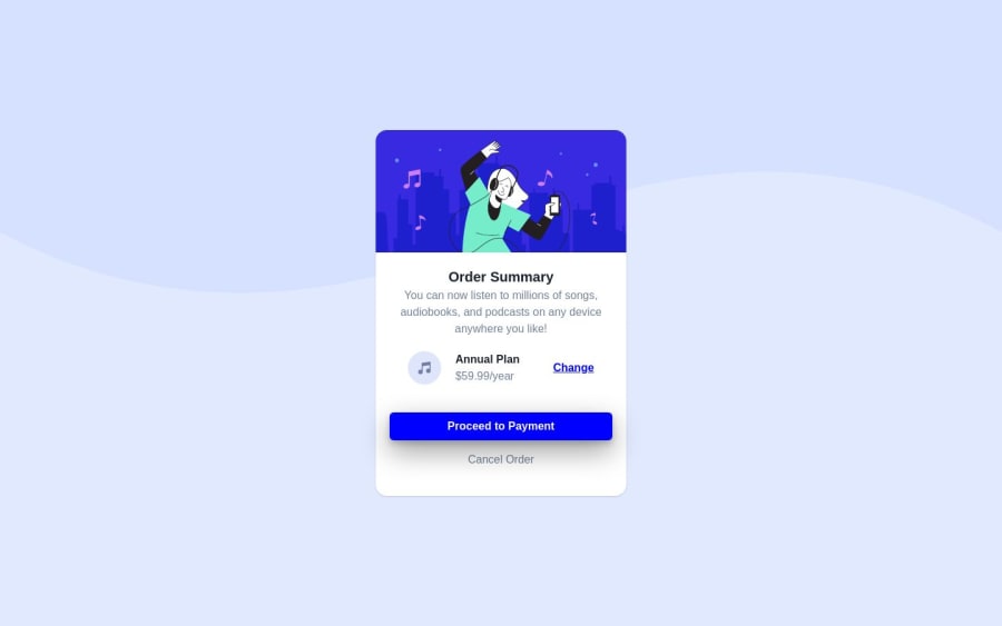 Frontend Mentor Order Summary Using React And Chakra Ui Coding Challenge Solution