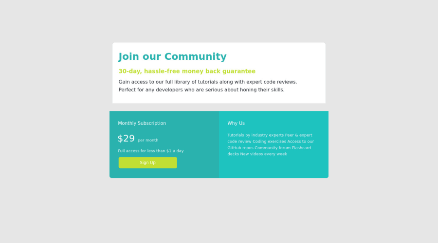 Frontend Mentor Html And Css Using Flexbox Coding Challenge Solution
