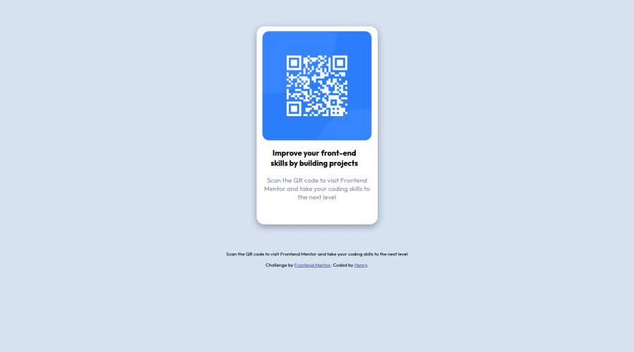 Frontend Mentor | QR Code Scan Interface Using Flexbox coding challenge solution