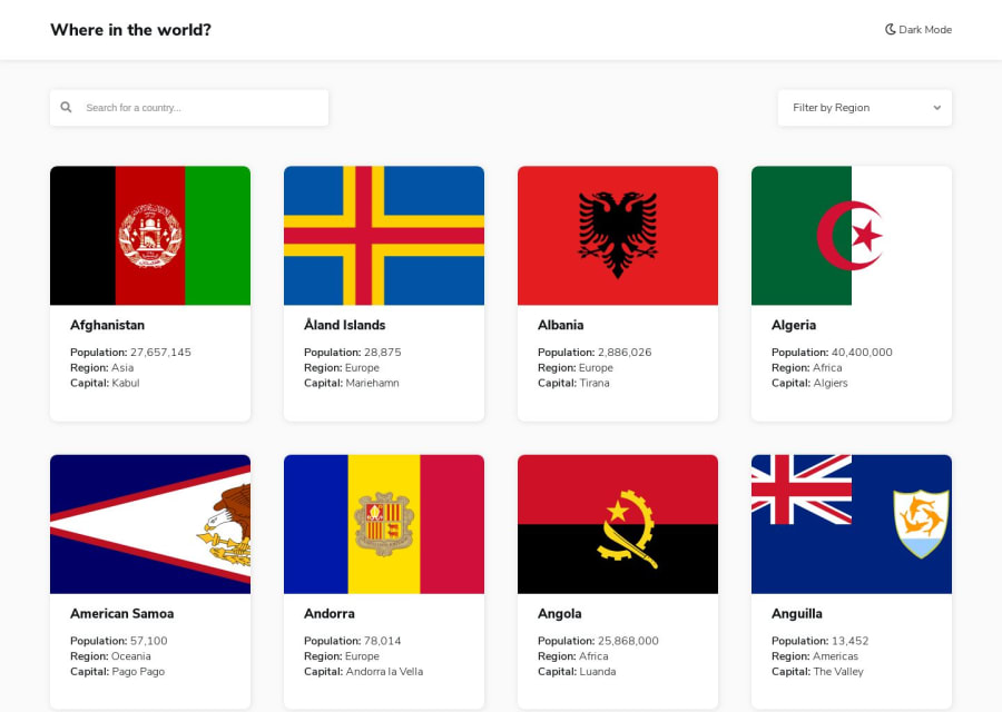 Frontend Mentor Countries Details Using React And Sass Coding