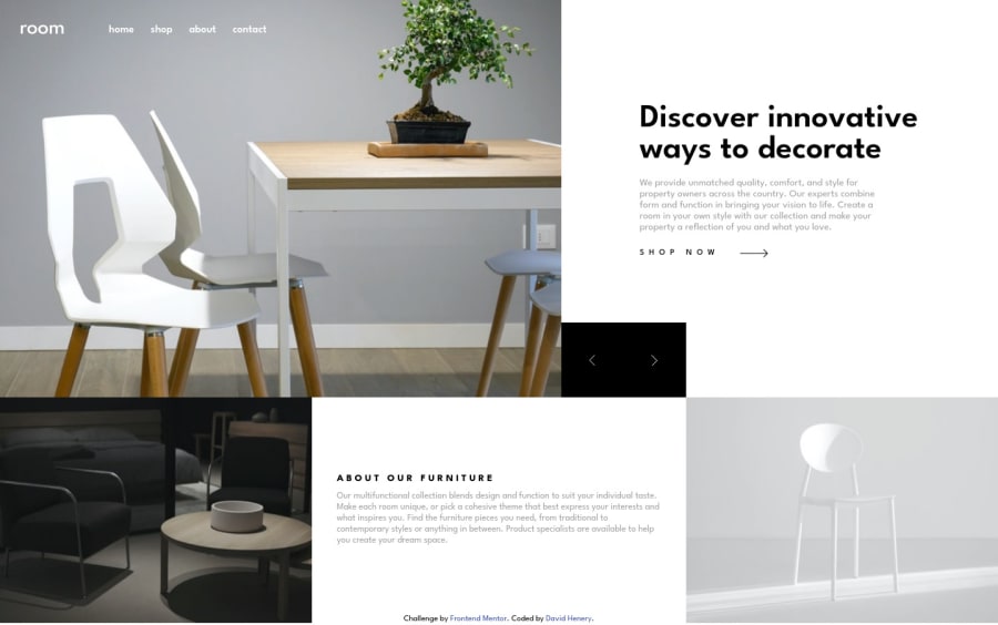 Frontend Mentor Room Homepage Css Grid Sass React React Hooks Jsx Responsive Coding
