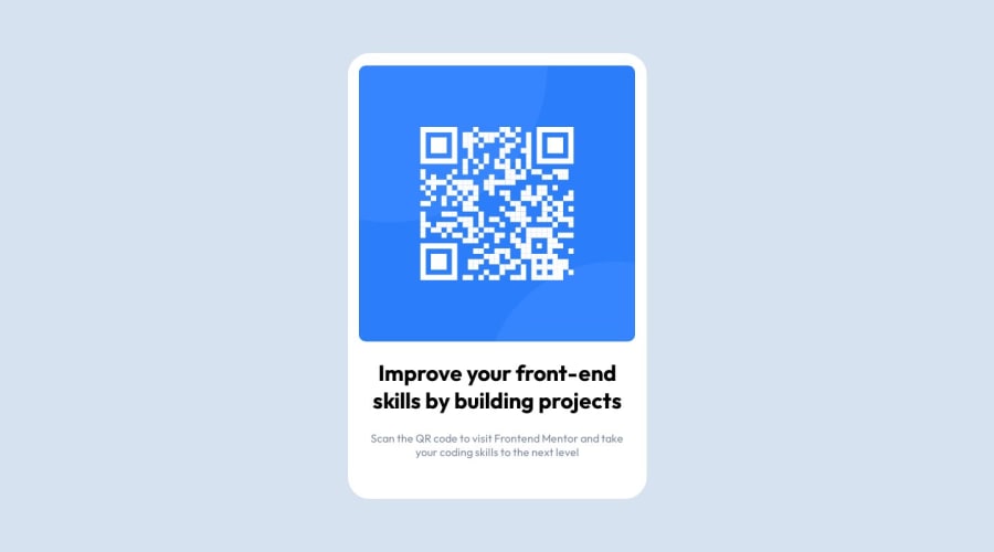 Frontend Mentor Qr Code Project Using Flexbox Coding Challenge Solution
