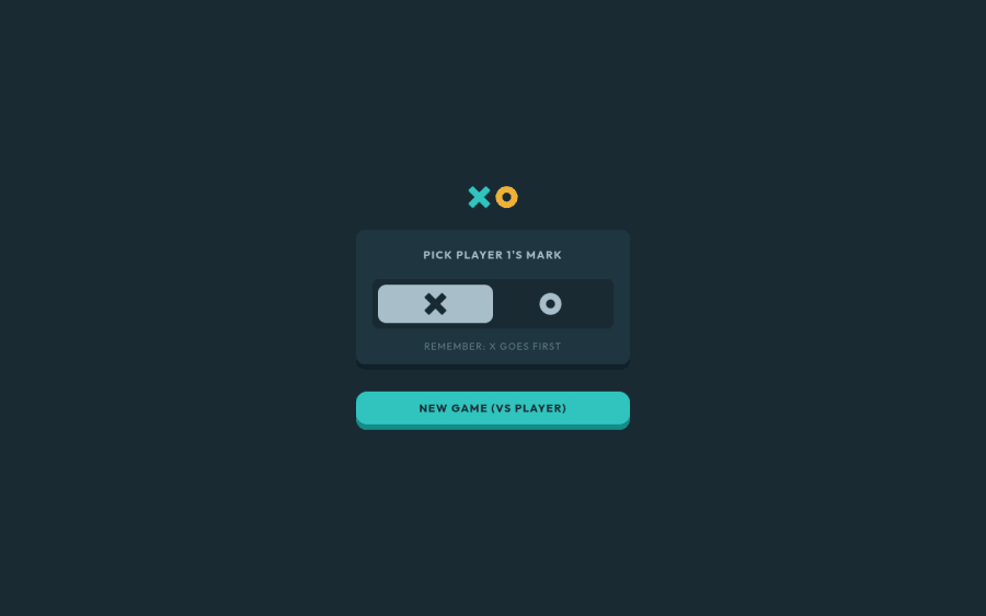 Frontend Mentor Tic Tac Toe Game With React Coding Challenge Solution