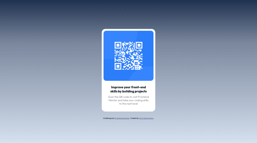Frontend Mentor | Responsive qr page using CSS Flex coding challenge ... Frontend Mentor | Responsive qr page using CSS Flex coding challenge ...