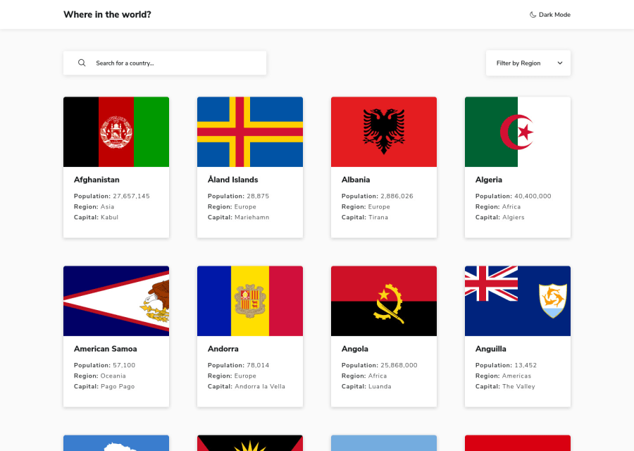 Frontend Mentor Rest Countries Api Using Html Js Css Grid And Flexbox Coding Challenge Solution