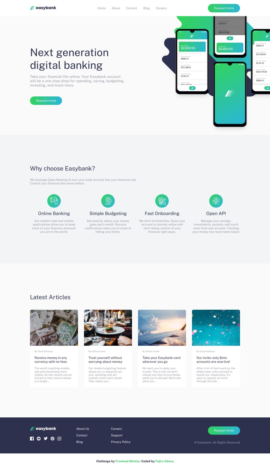 Frontend Mentor | EasyBank Landing Page (SCSS) coding challenge solution Frontend Mentor | EasyBank Landing Page (SCSS) coding challenge solution