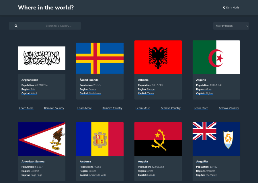 Frontend Mentor Rest Countries With Reactjs Coding Challenge Solution