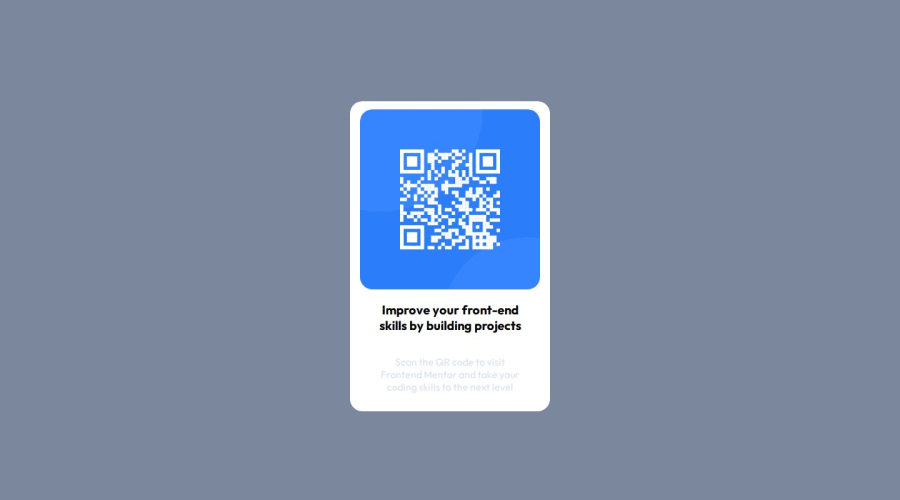 Frontend Mentor Responsive Desing Of Qr Code Scanner Used Only Html
