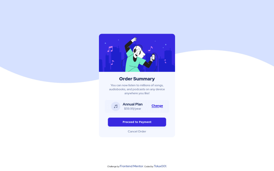 Frontend Mentor Order Card Component🎯 Semantic Markup Css Grid Css Flex Coding
