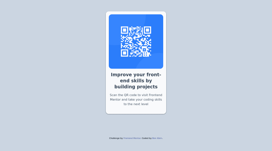 Frontend Mentor | Responsive QR Code using Tailwind coding challenge ... Frontend Mentor | Responsive QR Code using Tailwind coding challenge ...