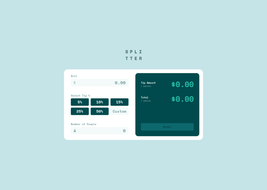 Frontend Mentor Tip Calculator App Reactvite And Responsive Design With Css Gridflex Coding