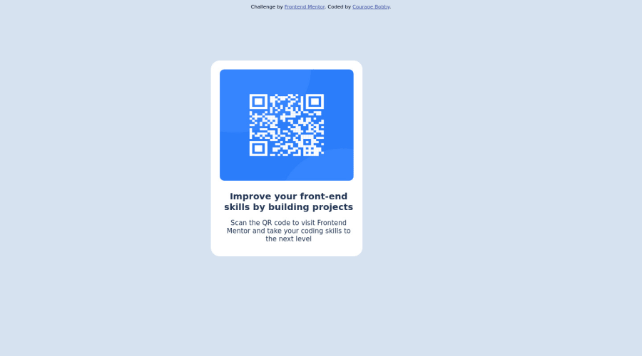 Frontend Mentor Qr Code Component Using Css Flexbox Coding Challenge Solution