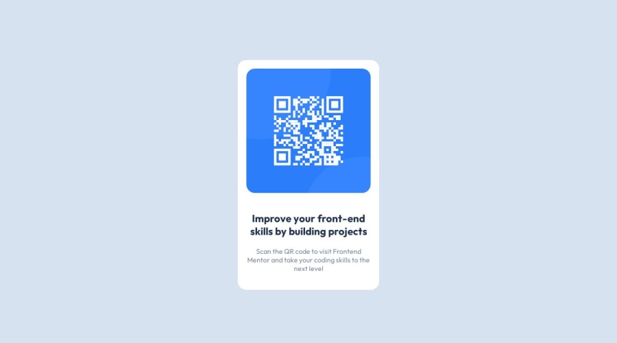 Frontend Mentor Qr Code Component Using Html5 And Css3 Coding Challenge Solution