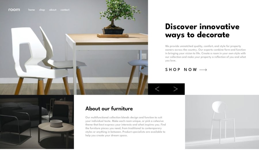 Frontend Mentor | room homepage responsive solution coding challenge ... Frontend Mentor | room homepage responsive solution coding challenge ...