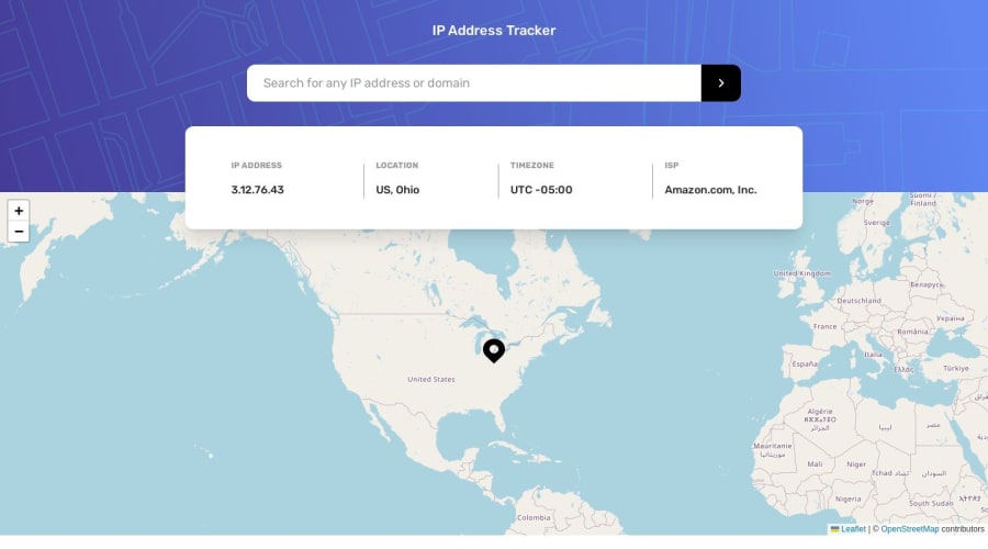 Frontend Mentor Responsive Ip Address Tracker With Nuxt 3 Geoipify And Nuxt3 Leaflet Coding