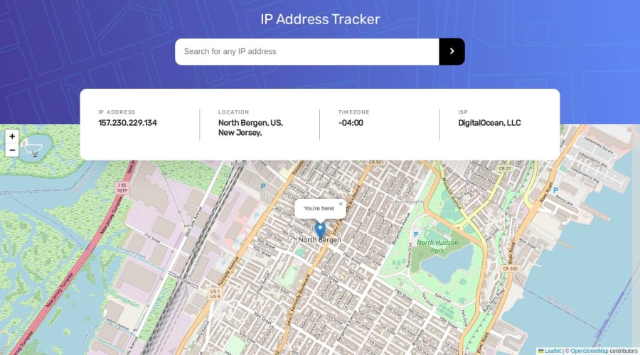 Frontend Mentor Ip Address Tracker Vanilla Html Css And Jqueryjavascript Coding Challenge