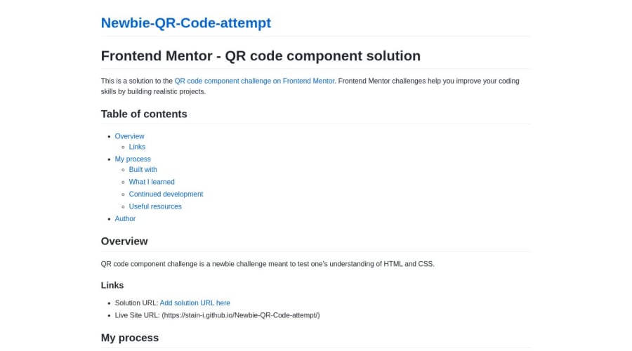 Frontend Mentor Qr Code Component Attempt Using Html And Css Coding Challenge Solution