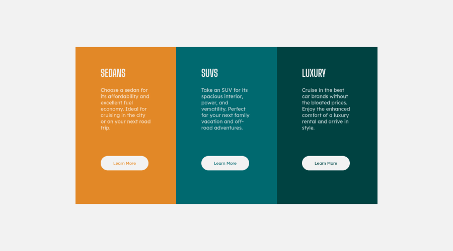 Frontend Mentor 3 Column Preview Card Coding Challenge Solution