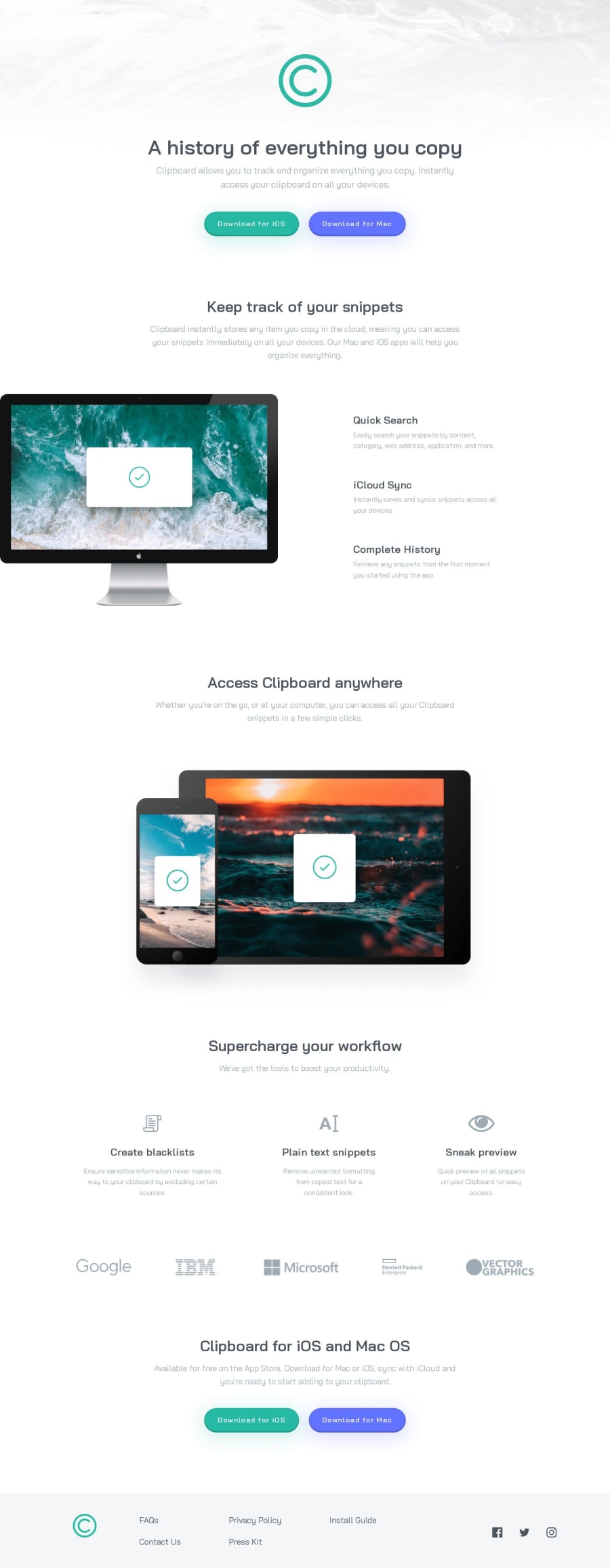 Frontend Mentor Clipboard Landing Page Solution With Html Css Only