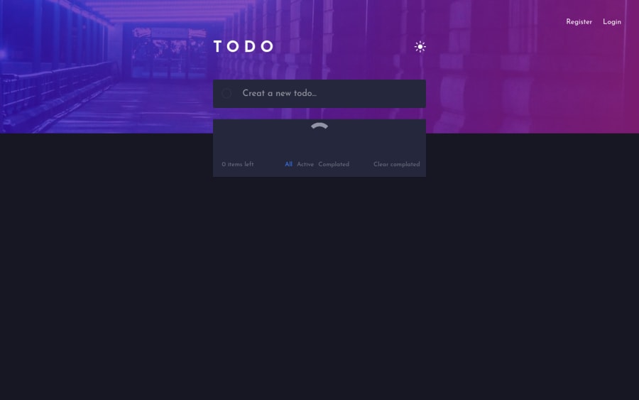 Frontend Mentor Todo App Mern Stack Coding Challenge Solution