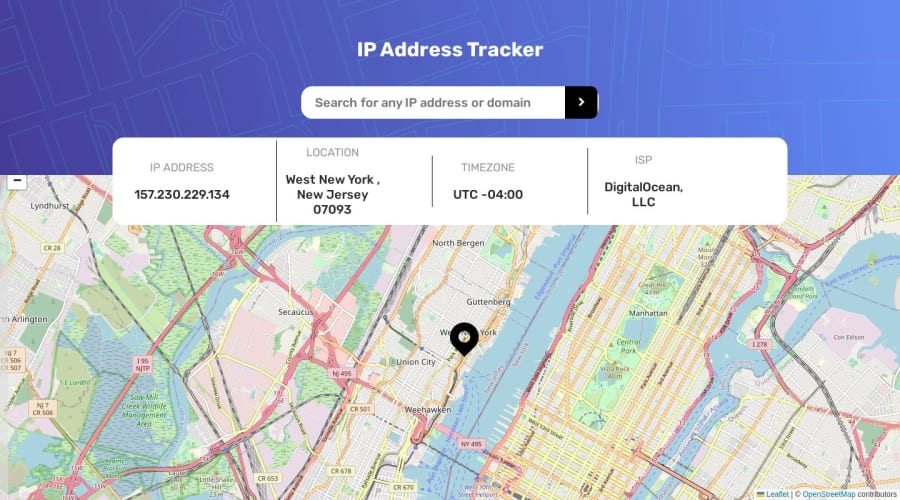 Frontend Mentor Ip Address Tracker Created With React And Css Coding Challenge Solution