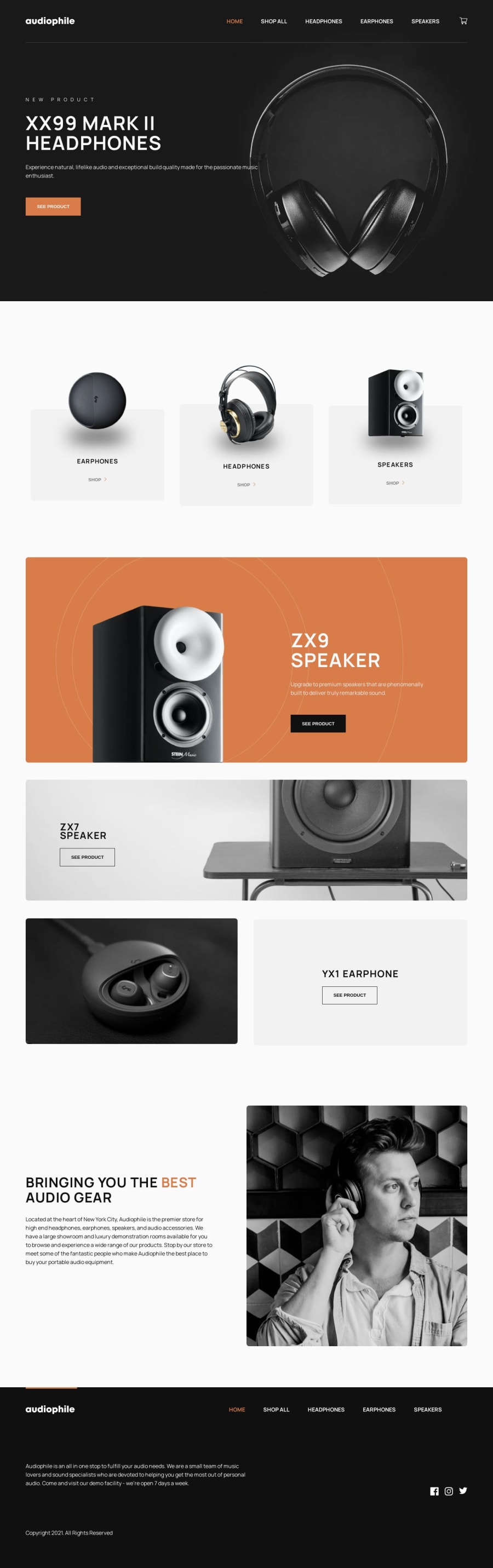 Frontend Mentor Audiophile With React React Router Redux Toolkit