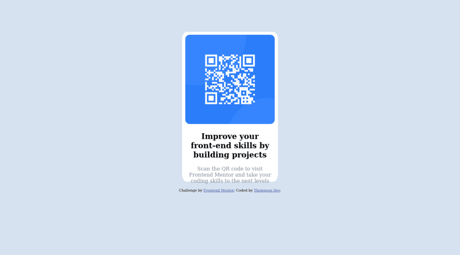 Frontend Mentor Qr Code Component Main Using Html And Css Coding Challenge Solution