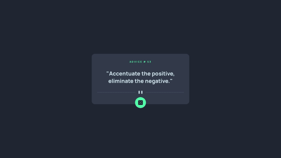Frontend Mentor Responsive Advice Generator App Using Html Css Javascript Coding Challenge