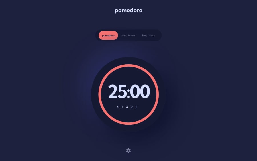 Frontend Mentor | Pomodoro App using React.js coding challenge solution Frontend Mentor | Pomodoro App using React.js coding challenge solution