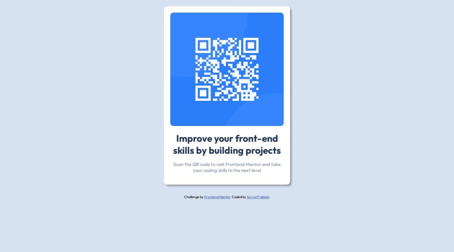 Frontend Mentor | Qr-code-component coding challenge solution