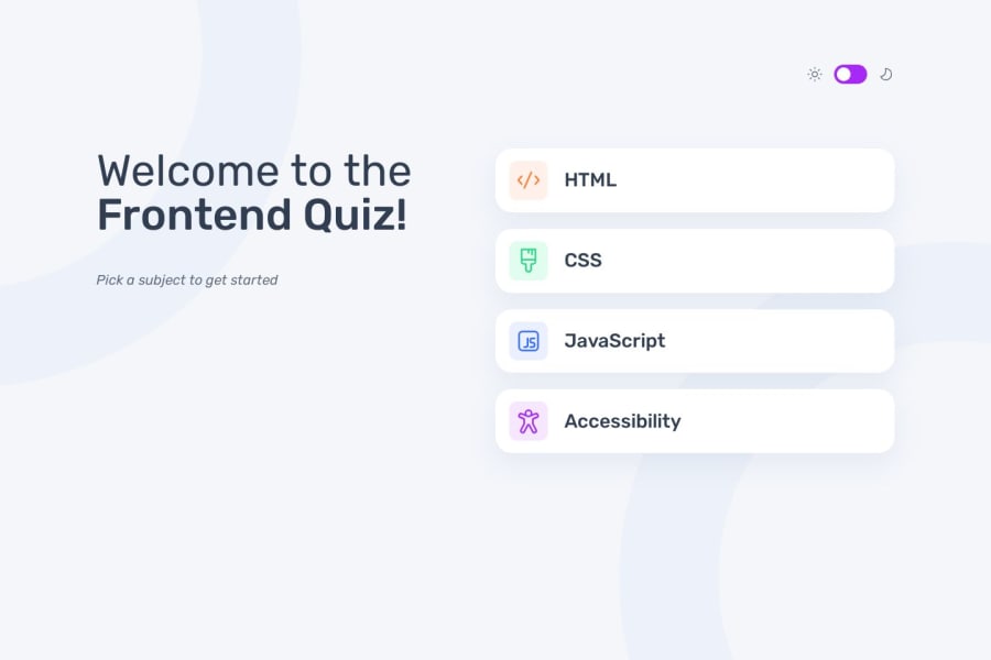 Frontend Mentor Frontend Quiz App Using React Js Coding Challenge
