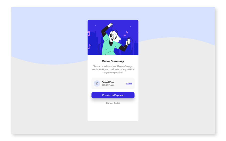 Frontend Mentor Responsive Order Summary Card Using Html Css Flex Box Coding Challenge Solution