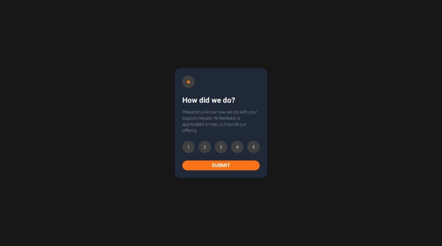 Frontend Mentor Interactive Rating Component With Next Js And