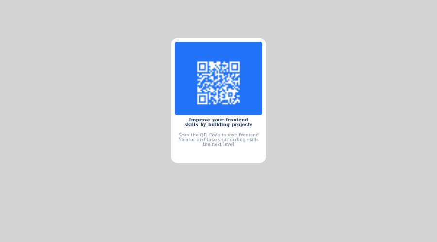 Frontend Mentor Qrcode With Css Flexbox Coding Challenge Solution