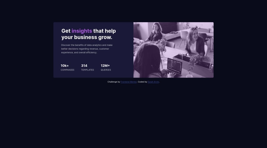Frontend Mentor Responsive Stats Card Using Css Flexbox And Media Query Coding Challenge Solution