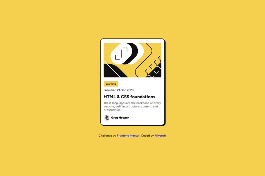 Frontend Mentor Resposive Page With Flex Coding Challenge Solution